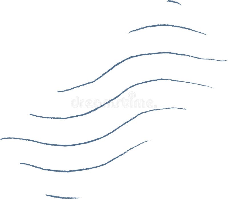 Waves Postage Stamp stock illustration. Illustration of retro - 353620477
