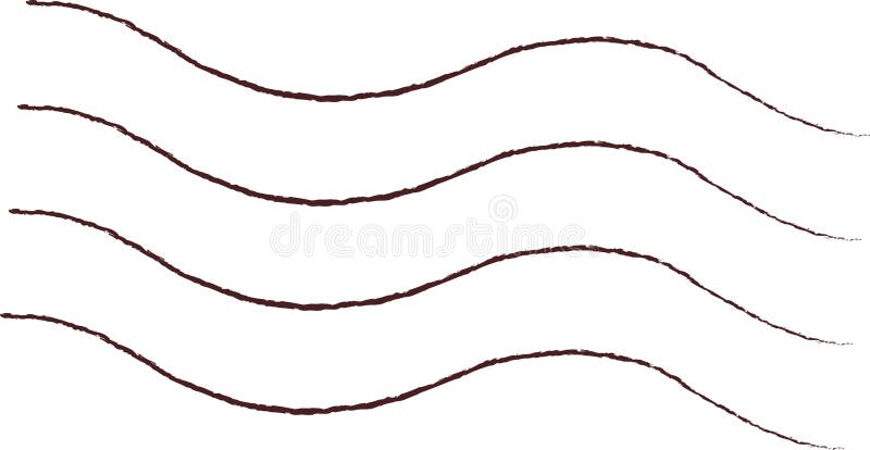 Waves Postage Stamp stock illustration. Illustration of template ...