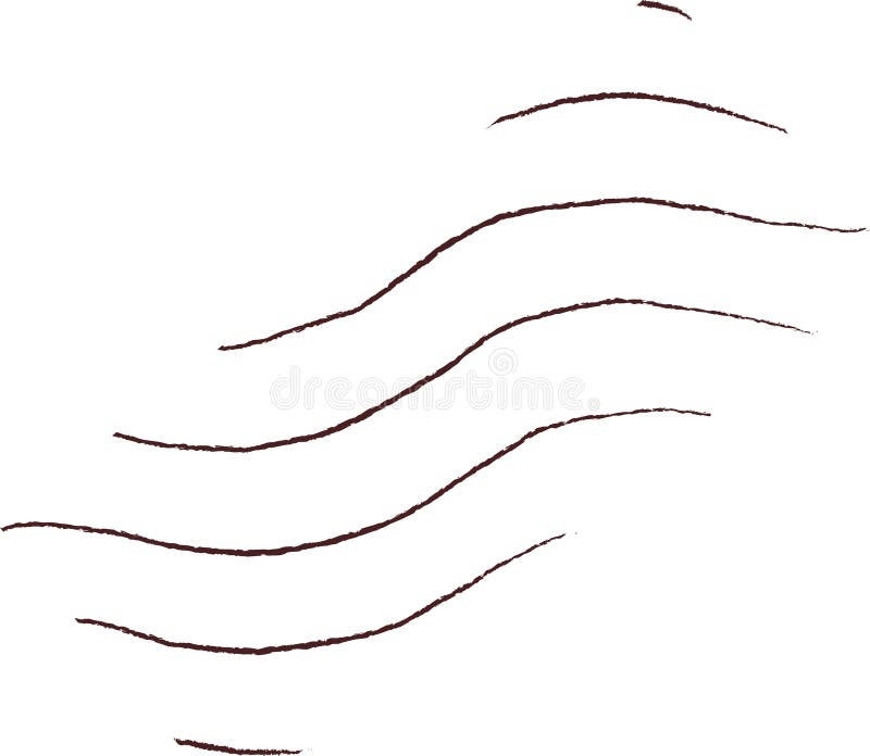 Waves Postage Stamp stock illustration. Illustration of vector - 356046142
