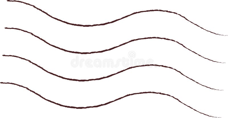 Waves Postage Stamp stock illustration. Illustration of mark - 356047963