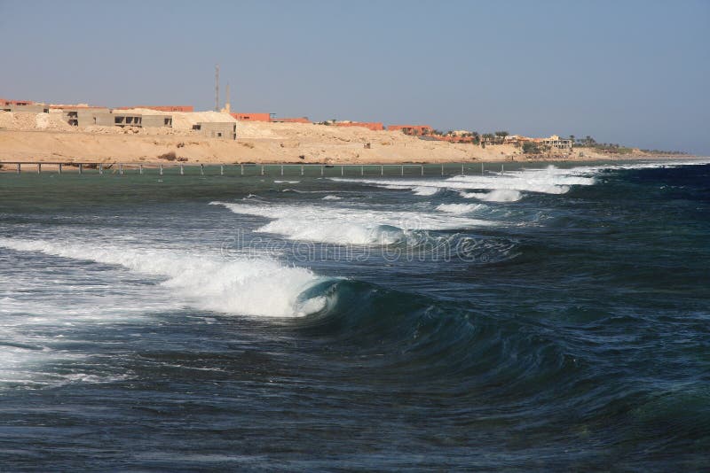 Waves On Red Sea Stock Images - Image: 10110964