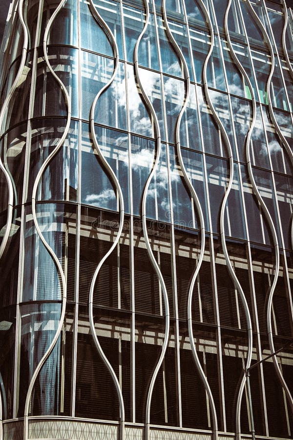 Waves of Reflection at the Building Stock Image - Image of reflection ...