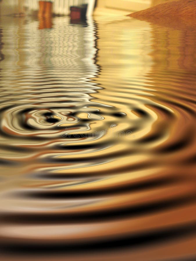 Waves, Ripple and Gold with Water Drop Pattern with Mockup for 3d ...