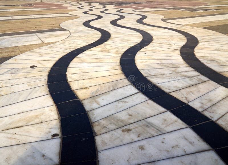 Waves on Road stock image. Image of connection, white - 47705487