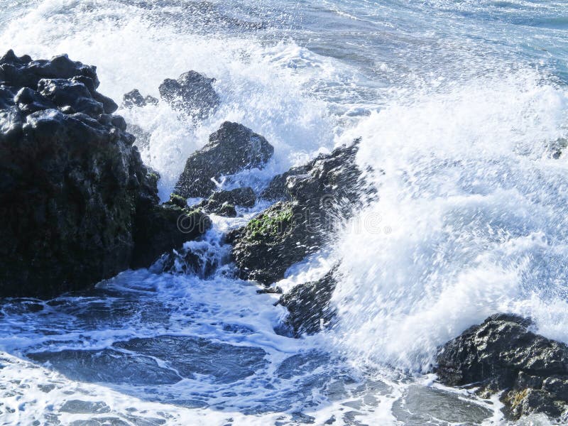Waves and rocks stock image. Image of fluid, rock, bathing - 24529337