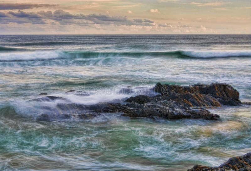 Rocks and waves stock photo. Image of splashing, strong - 9838178