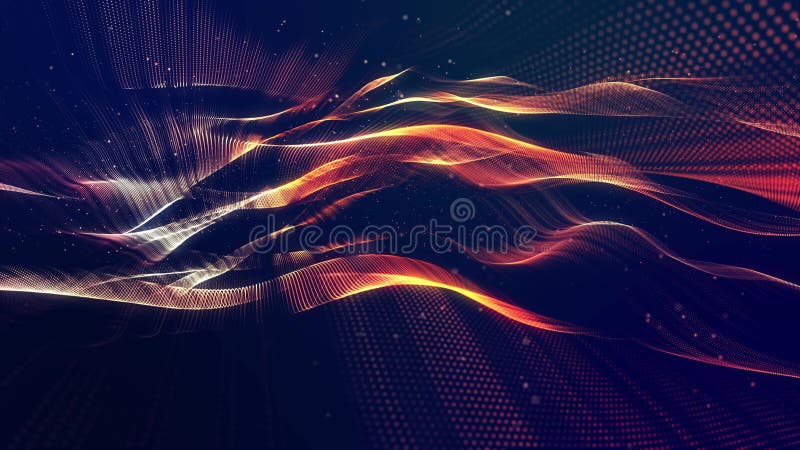 Waves Run on Surface. Luminous Wave Motion Design for Festive Events ...