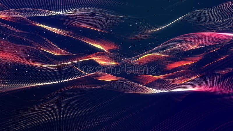 Waves Run on Surface. Luminous Wave Motion Design for Festive Events ...