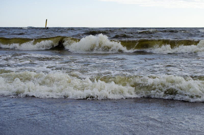 Waves and sail stock image. Image of sport, water, rolling - 102220657