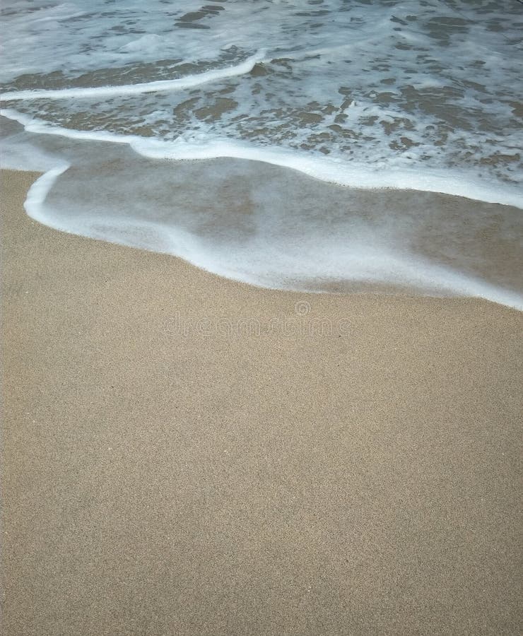 The Waves and Sand at Beach Stock Image - Image of water, beach: 143033331