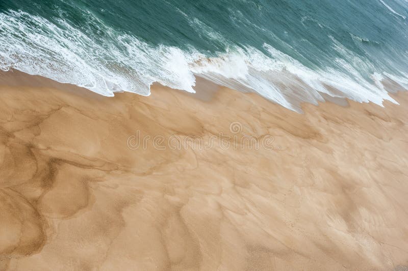 Waves on sandy beach stock image. Image of natural, splash - 84745445