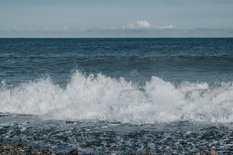 Seascape. Waves on the Coast. Rest on the Sea Stock Image - Image of ...
