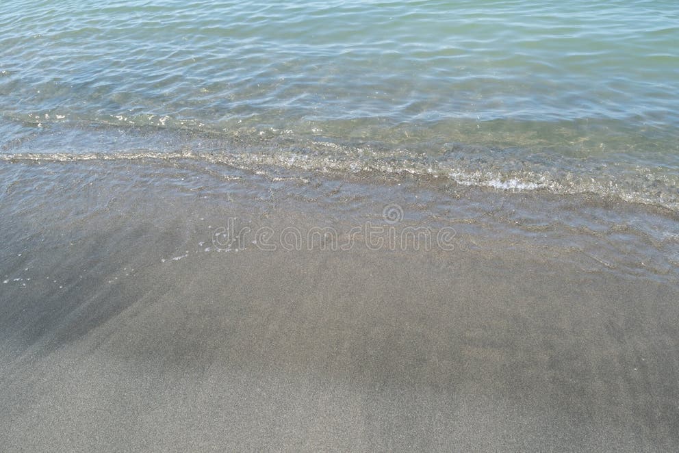 Waves on the Sea. Sand Beach. Rest on the Sea Stock Image - Image of ...