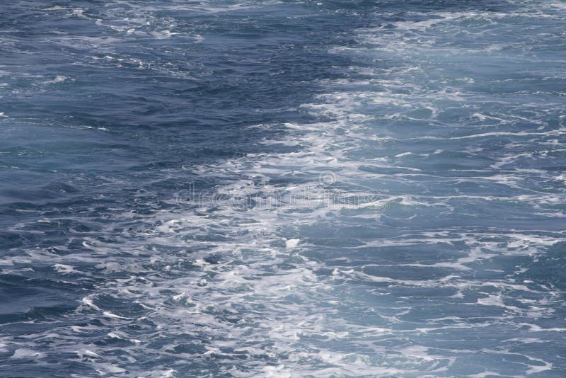 Waves on Sea Behind the Ship, Sea Affect the Boat, Boat Wave Stock ...