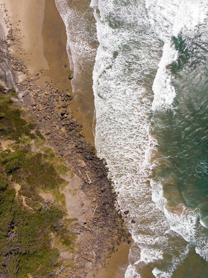 Waves of Sea or Ocean, Beach Top View. Texture for Design Stock Photo ...
