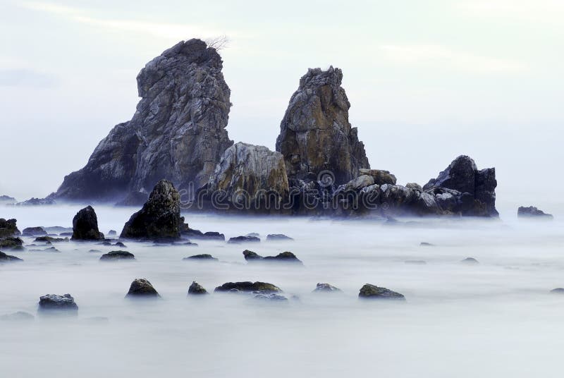 Rock Solid Fort and Near by Beautiful Beach Stock Photo - Image of ...