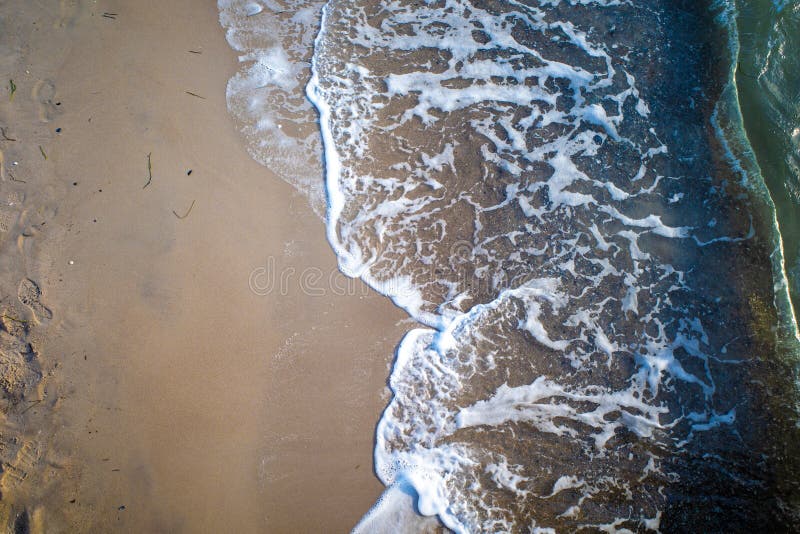 The Waves of the Sea Wash Up on a Beach Stock Image - Image of ...