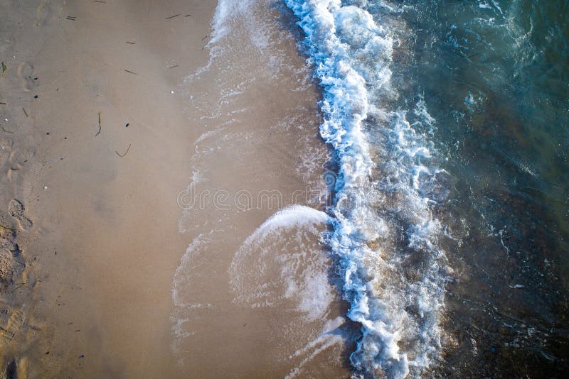 The Waves of the Sea Wash Up on a Beach Stock Photo - Image of ocean ...