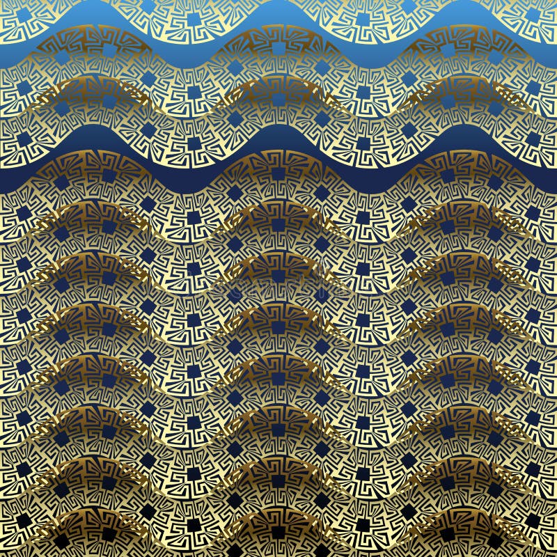 Repeat wave pattern stock vector. Illustration of sample - 13328436