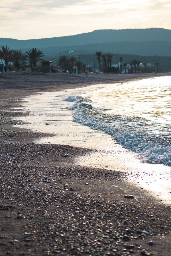Waves seaside, clear water stock image. Image of pacific - 198592065