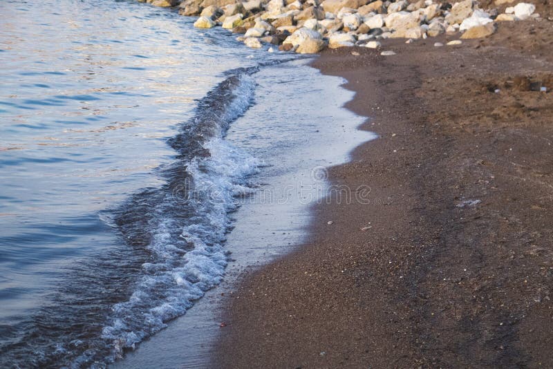 Waves seaside, clear water stock photo. Image of cyprus - 198592378
