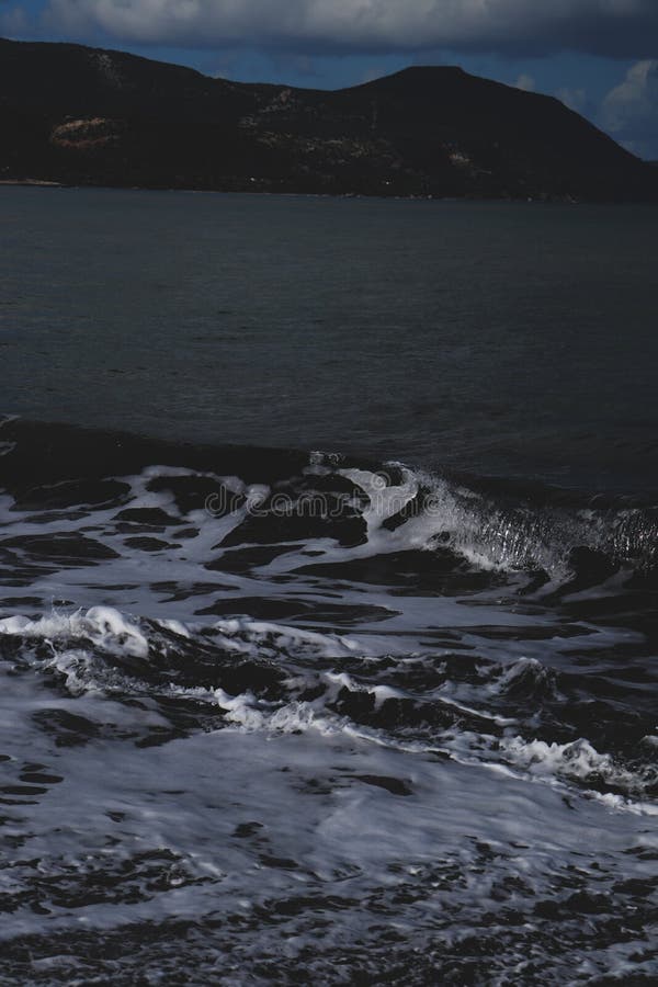 Waves seaside, foamy water stock image. Image of coastline - 197510031