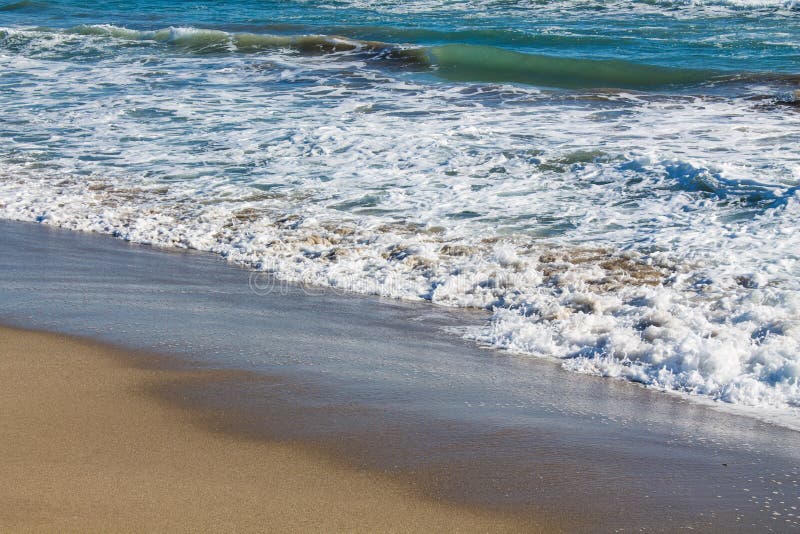 Waves at the seaside stock image. Image of aqua, scenic - 215554015
