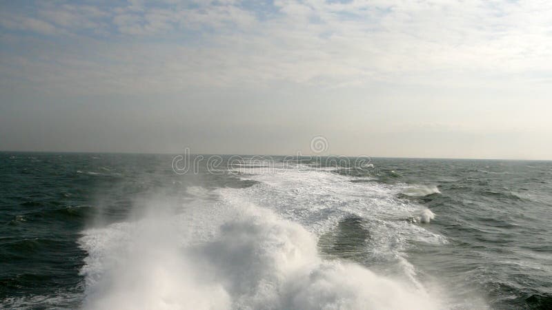 Waves and Sky of the North Sea at Midday Stock Image - Image of waves ...