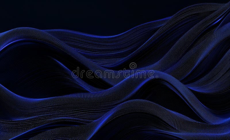 Waves Of Software Programming Large Scale Binary Data Stock Illustration Illustration Of 4196