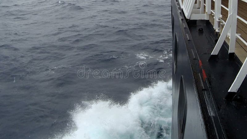 Waves Splashing On The Side Of Ship. Stock Footage - Video of ...
