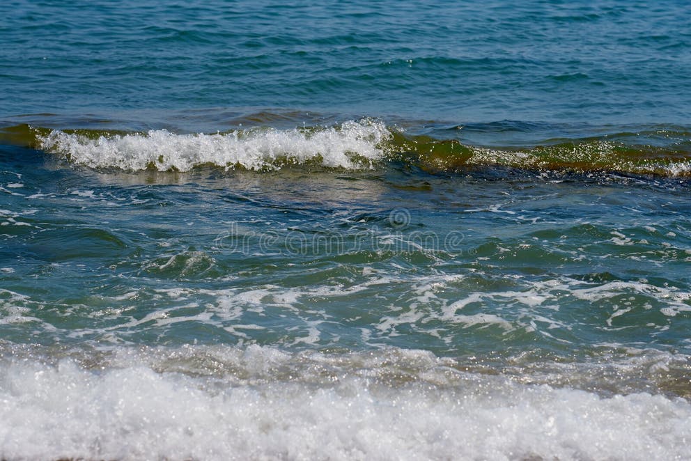 Waves on the Stone Coast of Crete Stock Image - Image of beautiful ...