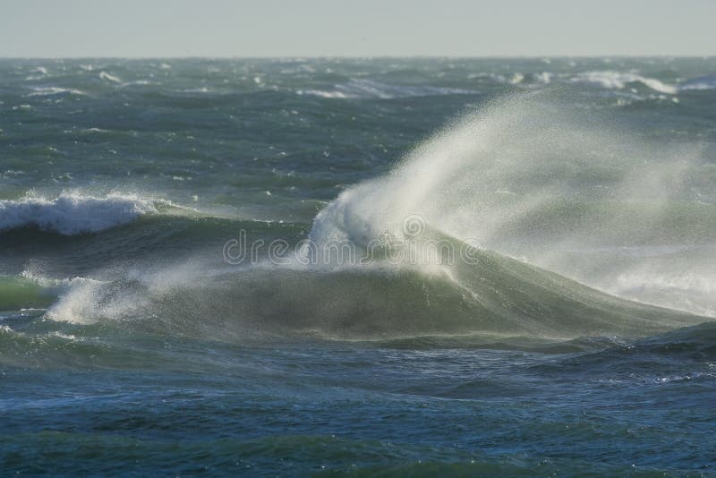 Waves with Strong Wind after a Storm, Stock Photo - Image of high ...