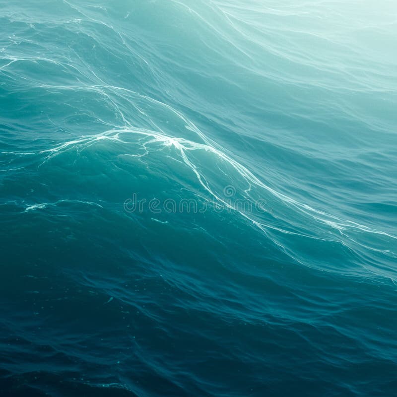 Waves with Subtle White Crests Create a Gentle, Continuous Pattern ...