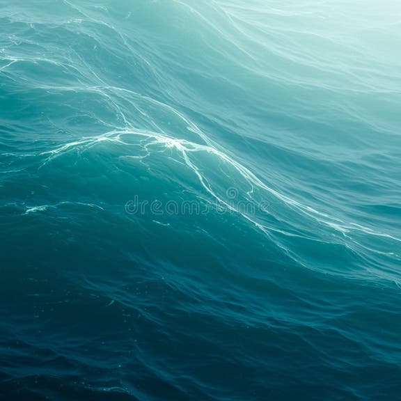 Waves with Subtle White Crests Create a Gentle, Continuous Pattern ...
