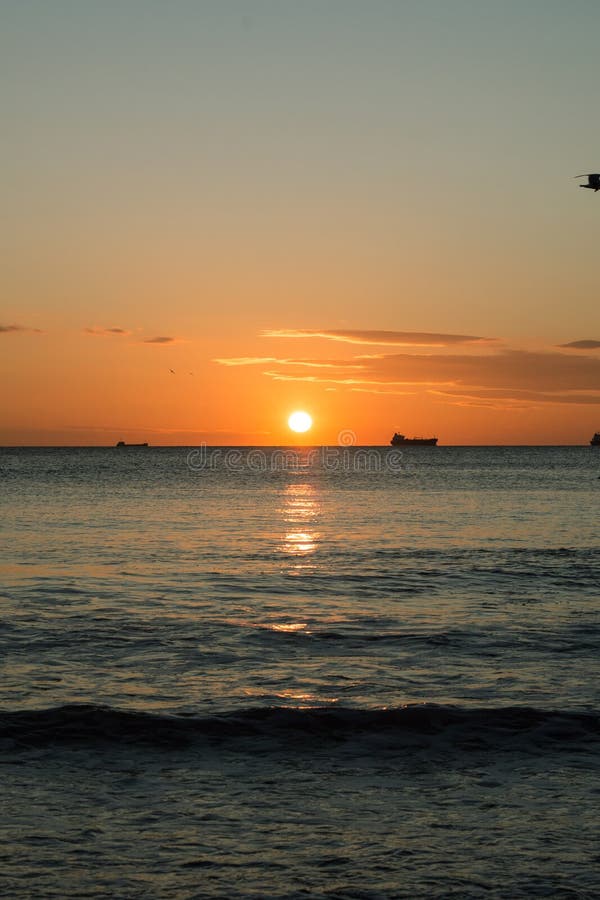 Waves at Sunset, the Cold Sea in the Autumn Stock Image - Image of ...