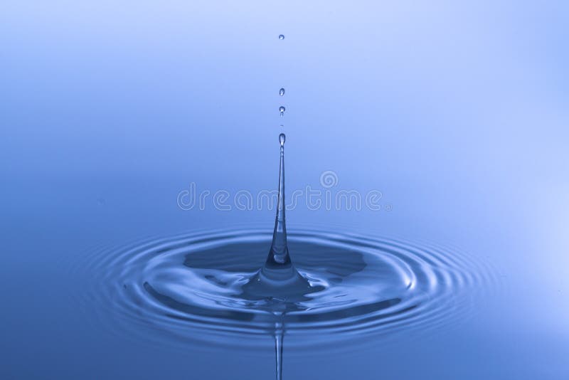 Waves on the Surface of the Water from a Collision. Drop of Water Drop ...