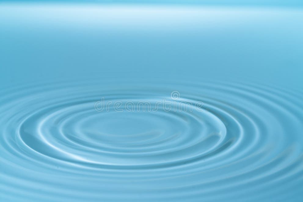 Waves on the Surface of the Water from a Collision. Drop of Water Drop ...