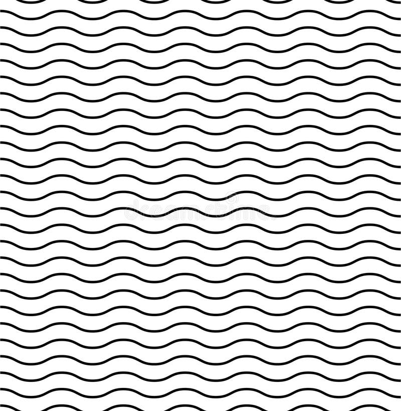 Sea Waves Outline Vector Icon Isolated Stock Vector - Illustration of ...