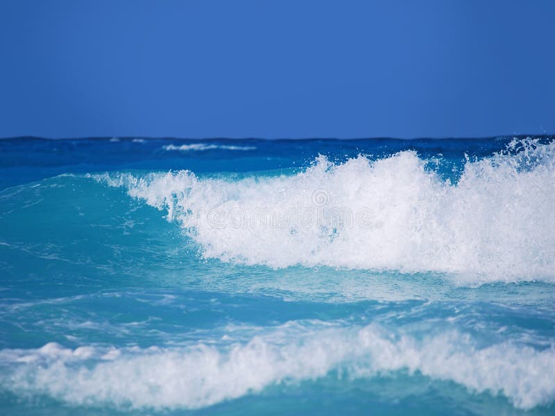 Waves on turquoise sea stock image. Image of summer, fresh - 29361245