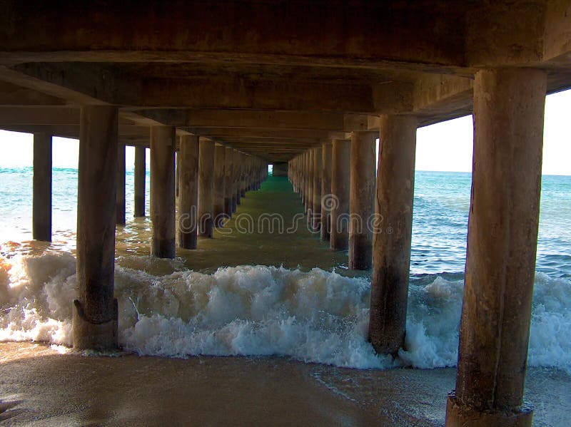 Under the pier stock image. Image of architecture, scene - 60673717