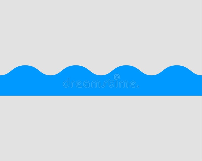 Waves Vector Design. Water Wave Icon Stock Vector - Illustration of ...