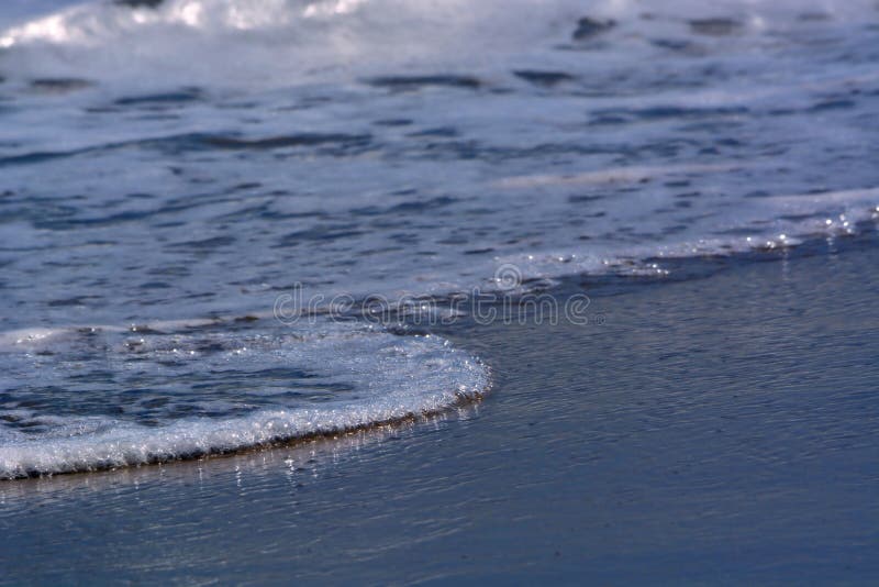 Waves Washing To Shore Along Bulkhead Stock Image - Image of splashing ...