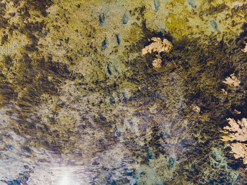 The Waves of Water Close Up. Water on the River. River View from Above ...