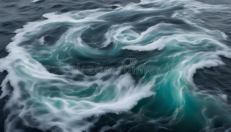 Waves of Water of the River and the Sea Meet Each Other during High ...