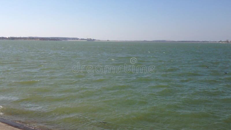 Waves and wind on a lake stock video. Video of splash - 39094807