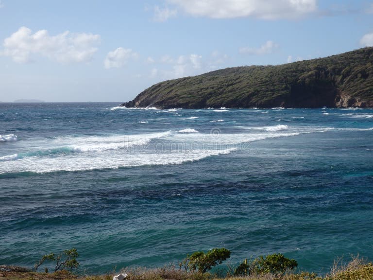 Waves on the Windward Side of Bequia. Stock Image - Image of waves ...