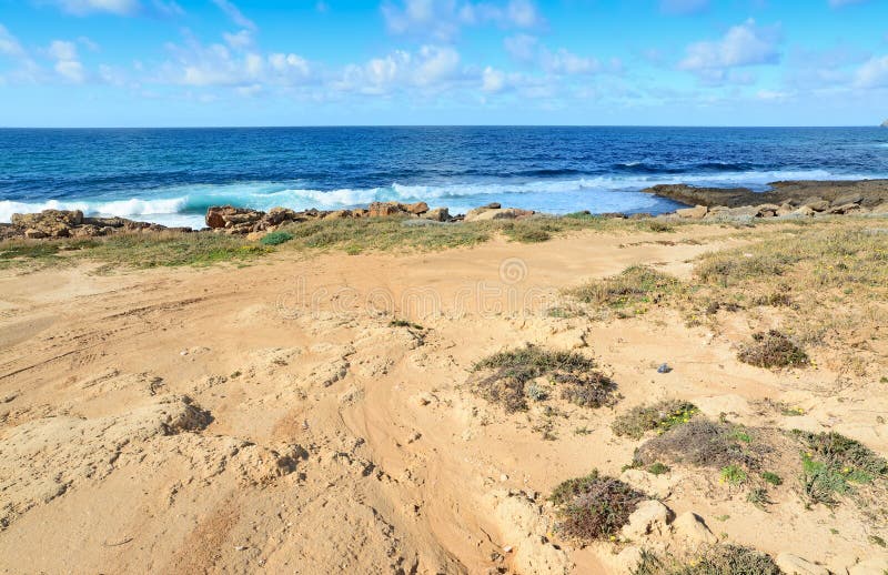 Waves and yellow rocks stock image. Image of seaside - 39729997
