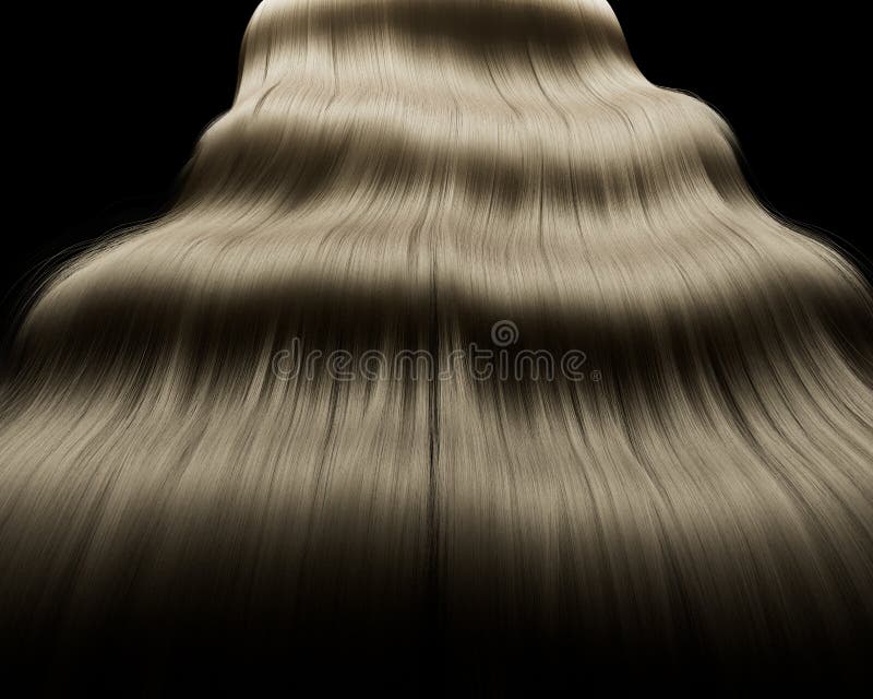 Wavey Draped Blonde Hair stock illustration. Illustration of hairstyle ...
