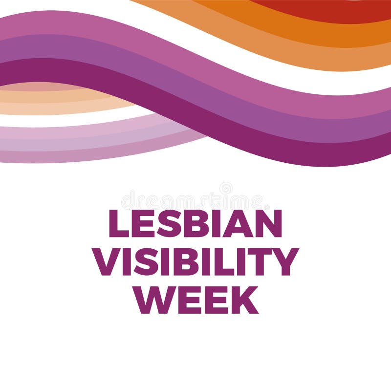 Lesbian Visibility Week Vector Stock Vector - Illustration of ...