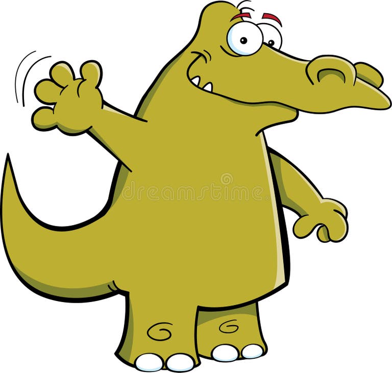 Alligator Waving Stock Illustrations – 572 Alligator Waving Stock ...